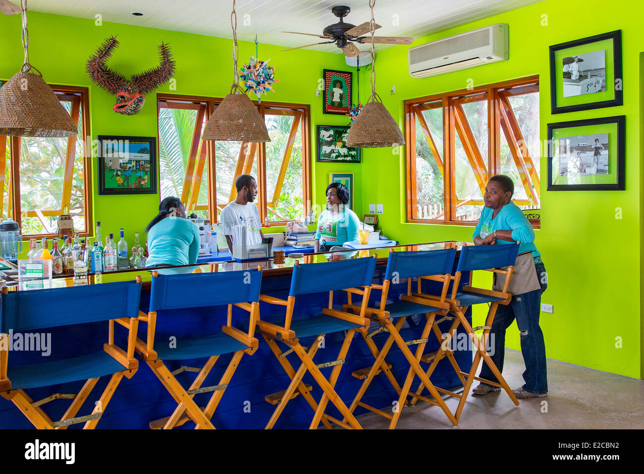 Bahamas, Harbour Island, The Sip Sip restaurant Stock Photo - Alamy