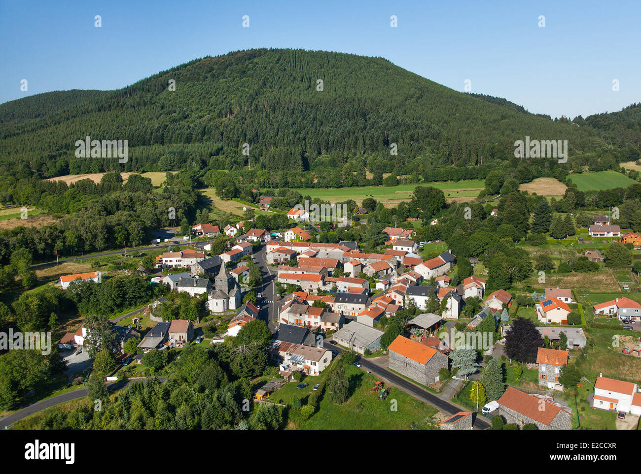 France, Puy de Dome, Natural regional park of Volcan d'Auvergne ...