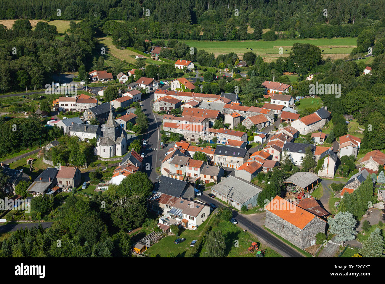 France, Puy de Dome, Natural regional park of Volcan d'Auvergne ...