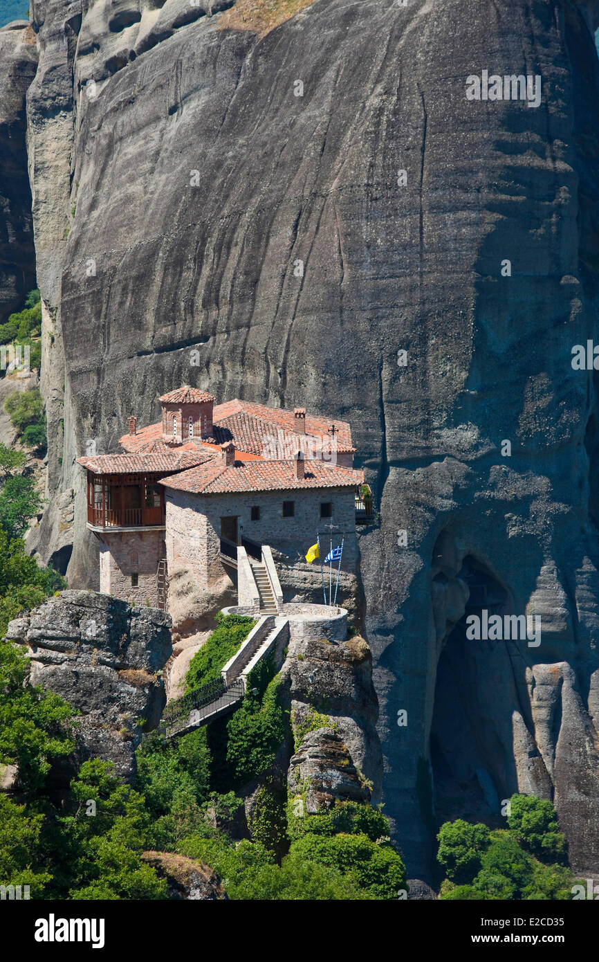 Greece, Thessaly, Meteora monasteries complex, listed as World Heritage ...