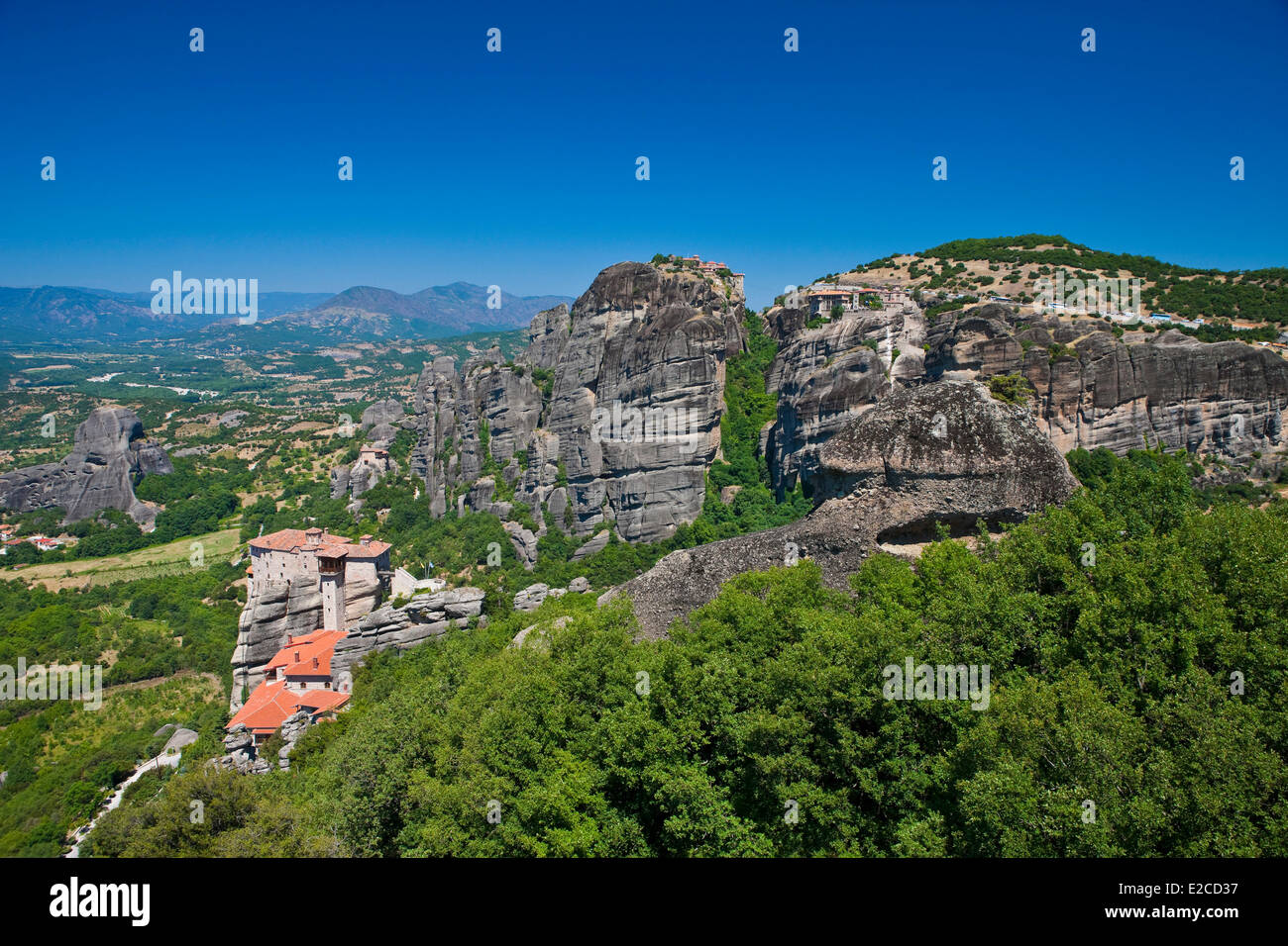 Greece, Thessaly, Meteora monasteries complex, listed World Heritage by ...
