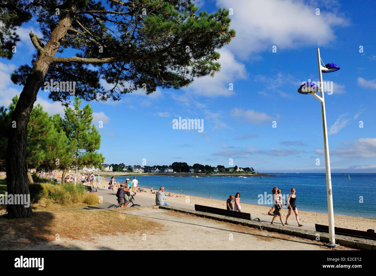 France, Finistere, Benodet, Trez beach or Grande Plage Stock Photo - Alamy