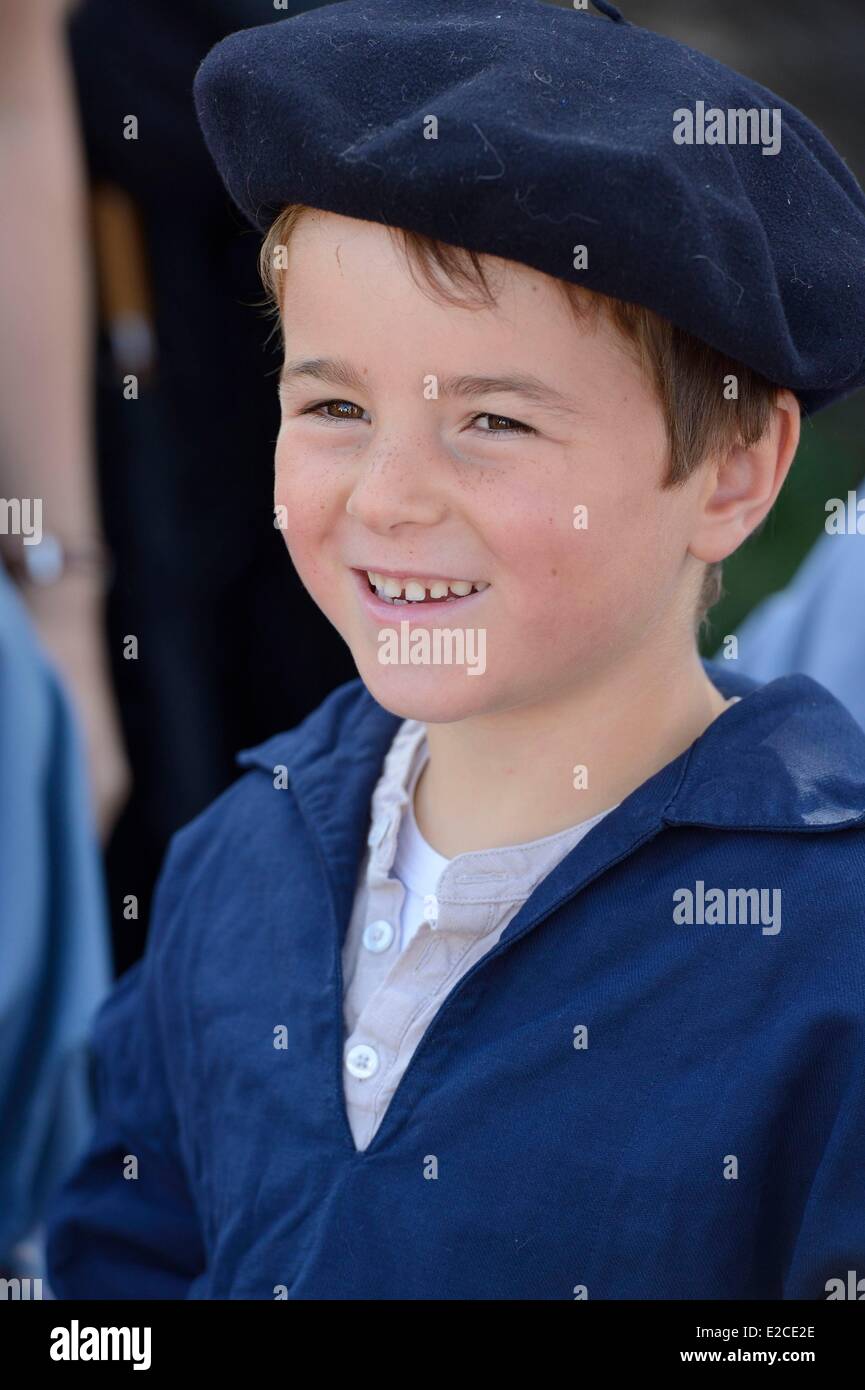 France, Finistere, Breles, Breton wedding with clothes of the early ...