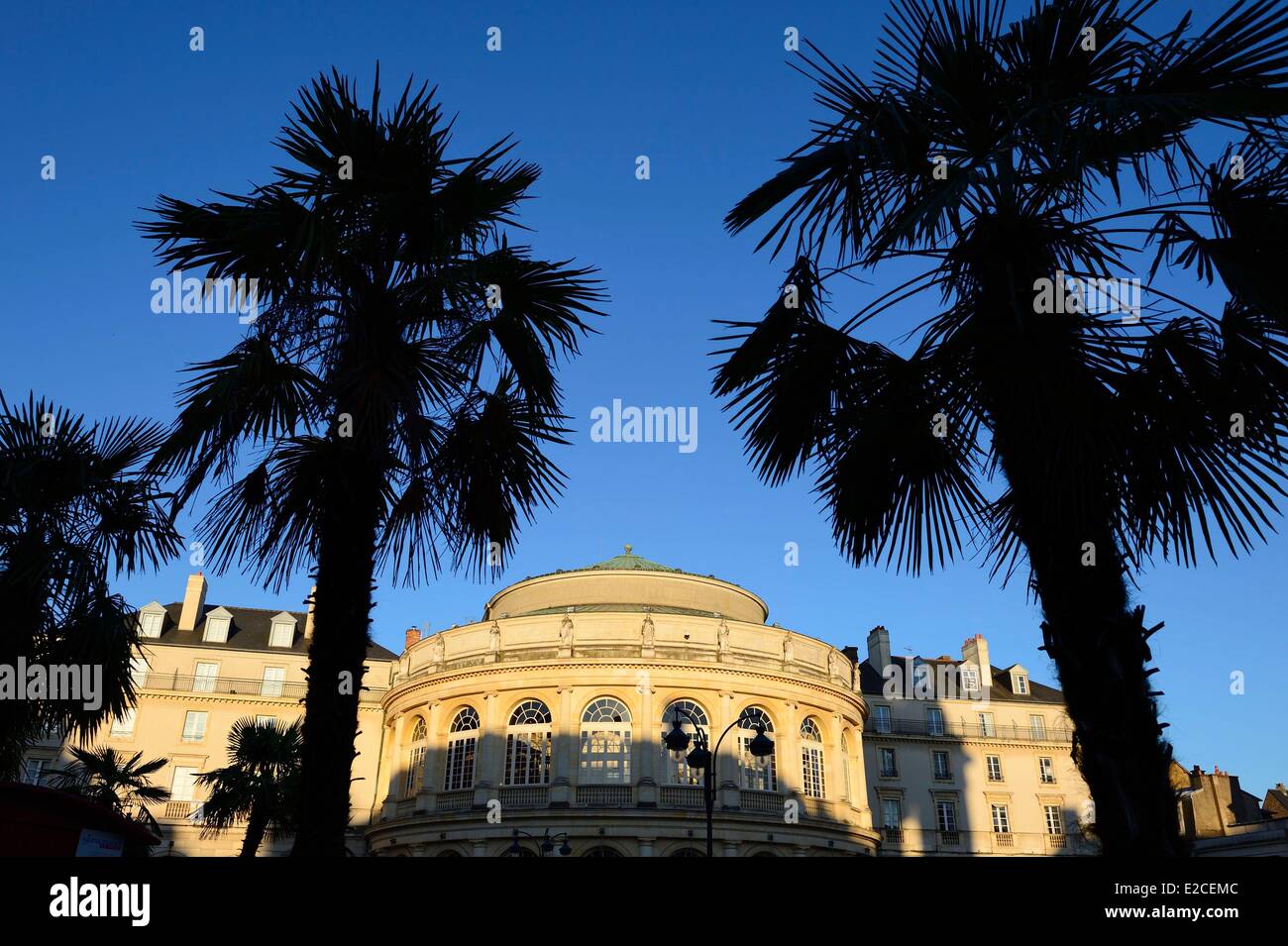 France, Ille et Vilaine, Rennes, the Opera house on the city hall ...