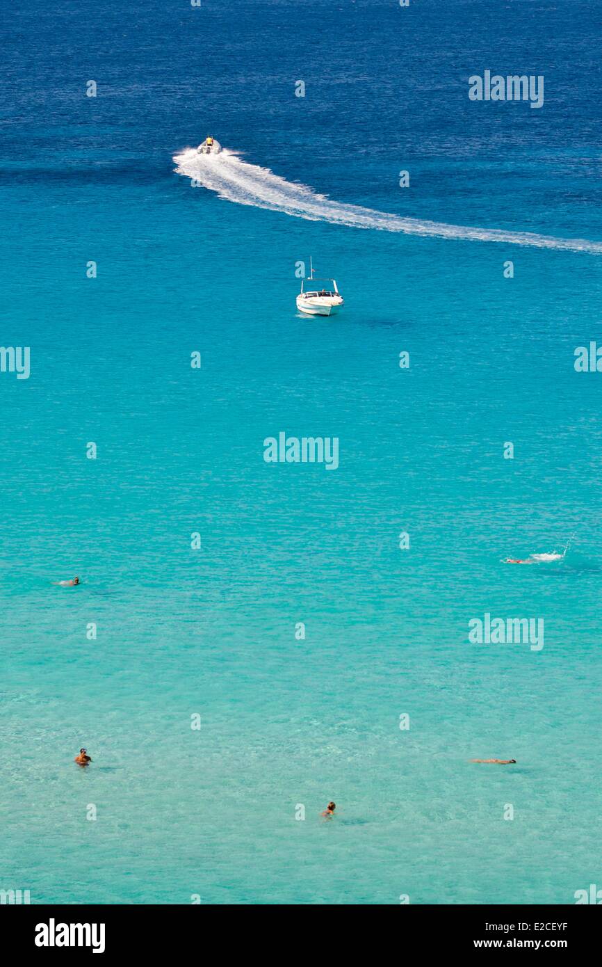 Italy, Sicily, Egadi islands, island of Favignana, Cala Rossa ...