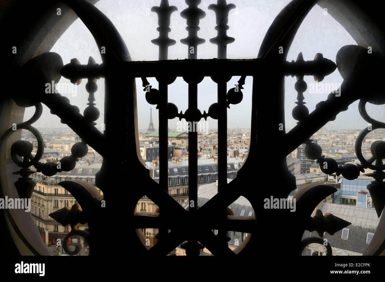 France, Paris, Garnier Opera, decorated window of a rotunda Stock Photo ...
