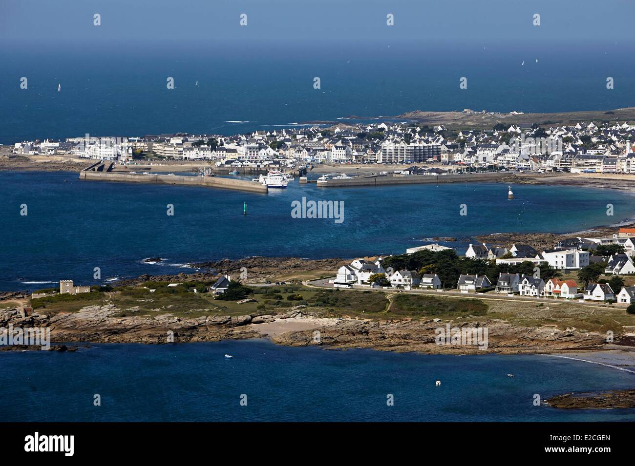 France, Morbihan, Presqu'ile de Quiberon, Quiberon, Pointe de Beg er ...