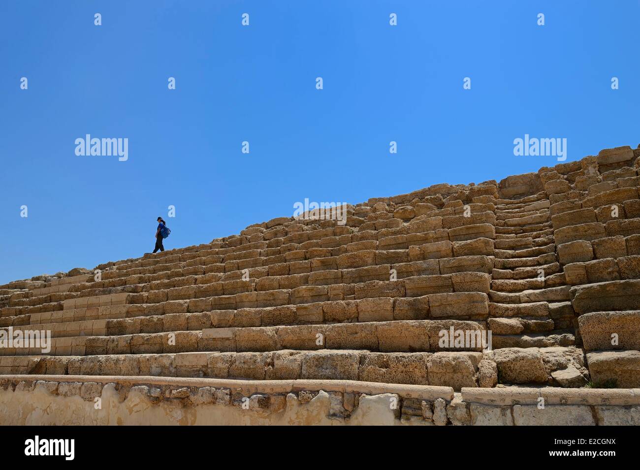 Israel, Haifa District, Caesarea (Caesarea Maritima), ruins of Caesarea ...