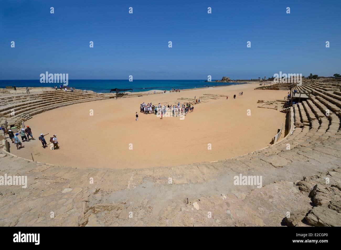 Israel, Haifa District, Caesarea (Caesarea Maritima), ruins of Caesarea ...