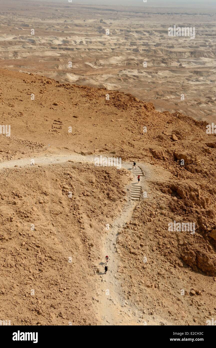 Israel, Negev Desert, Masada fortress, listed as World Heritage by ...