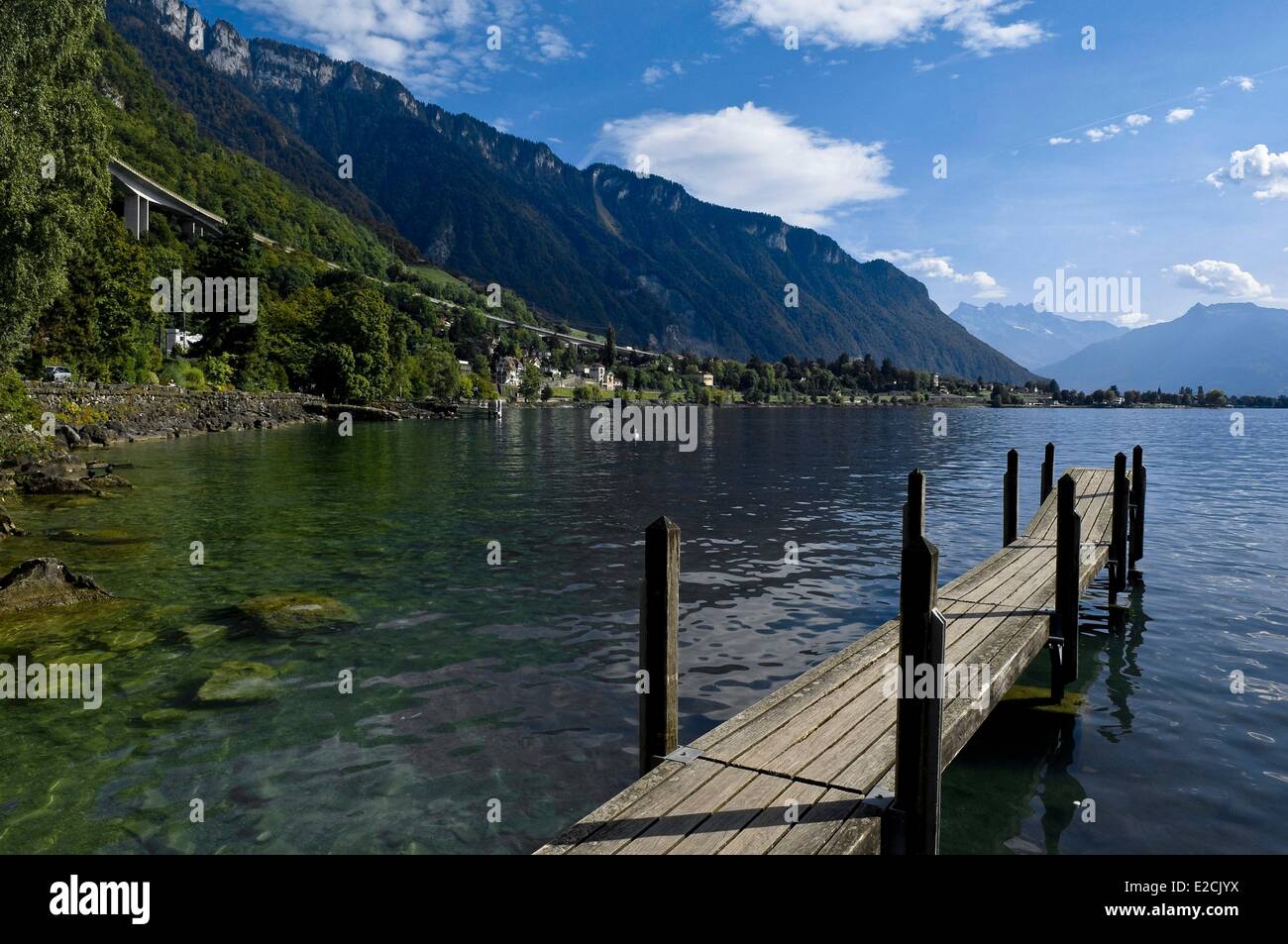 Switzerland, Canton of Vaud, Veytaux, Chillon Castle the most visited ...