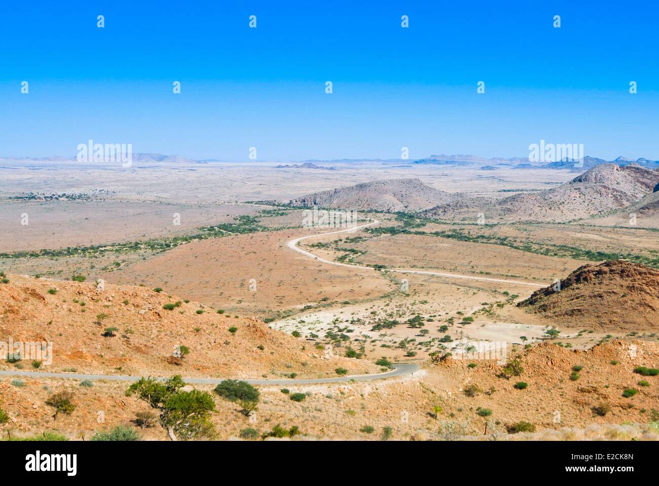 Namibia Khomas region View of the area close to road C 26 Stock Photo ...