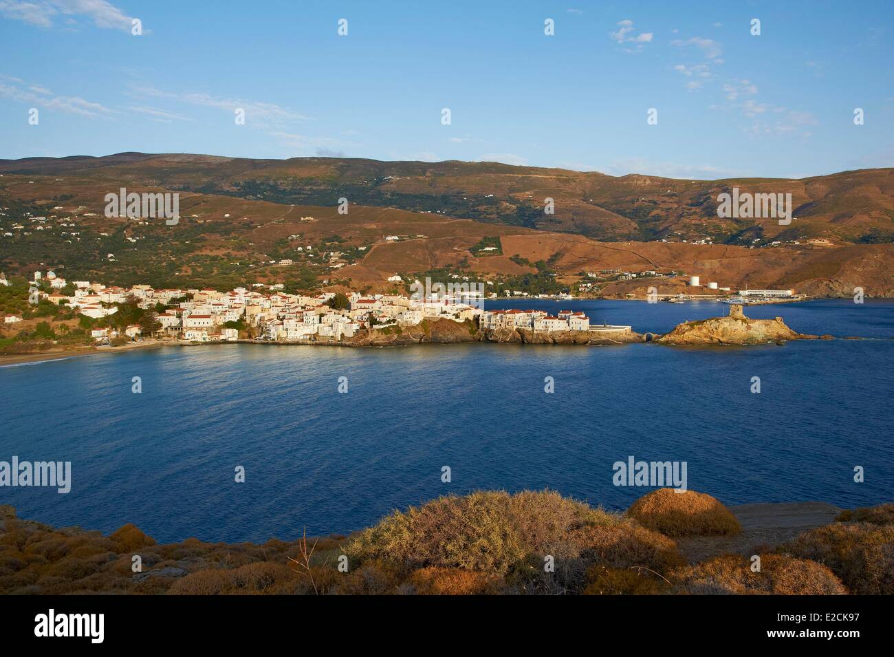 Greece Cyclades Andros island Stock Photo - Alamy