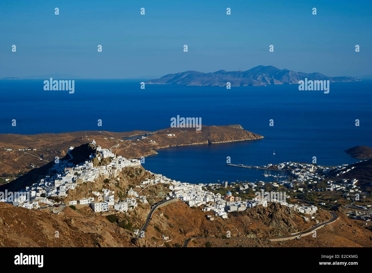 Greece Cyclades Serifos island Serifos on the rocky spur Stock Photo ...