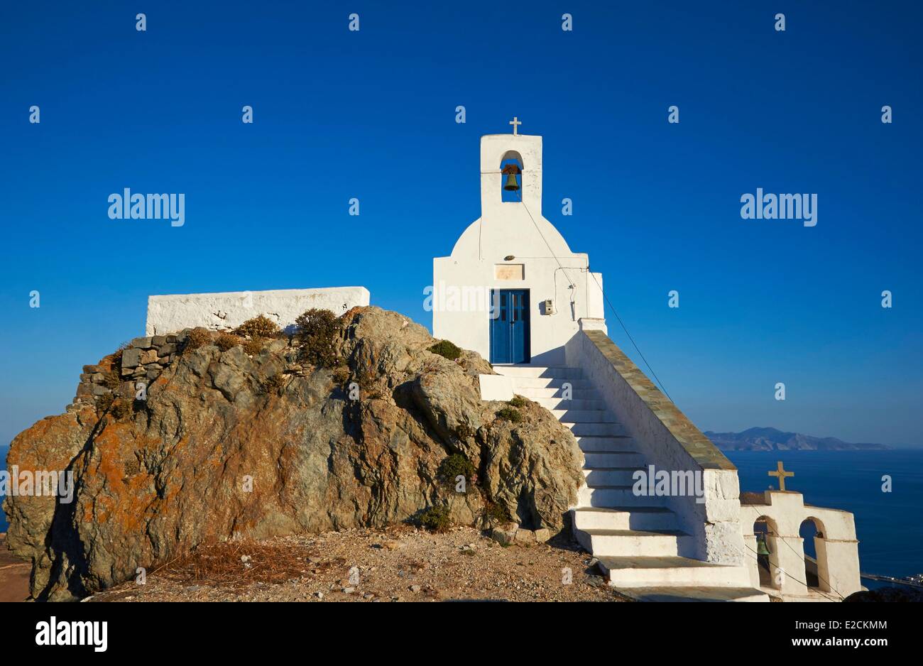 Greece Cyclades Serifos island Agios Constantinos church Stock Photo ...