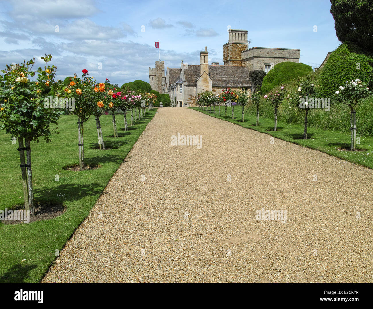 Path at Rockingham castle, Corby, England Stock Photo - Alamy