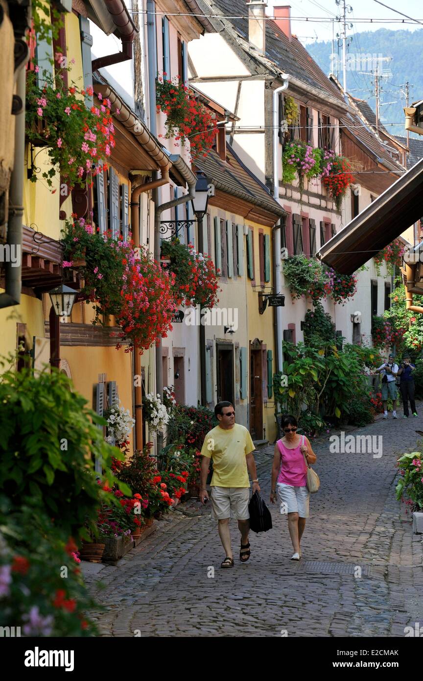 France, Haut Rhin, Alsace Wine Route, Eguisheim, labelled Les Plus ...