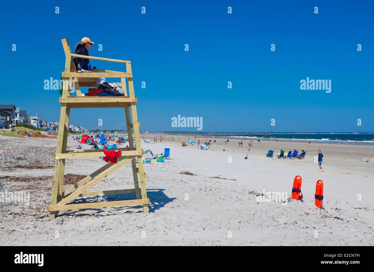 United States Maine Wells beaches swimming under the supervision of ...