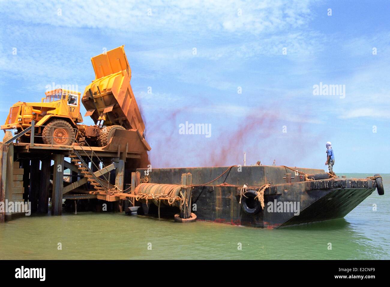 France New Caledonia Grande Terre Island Koumac nickel loading on a ...