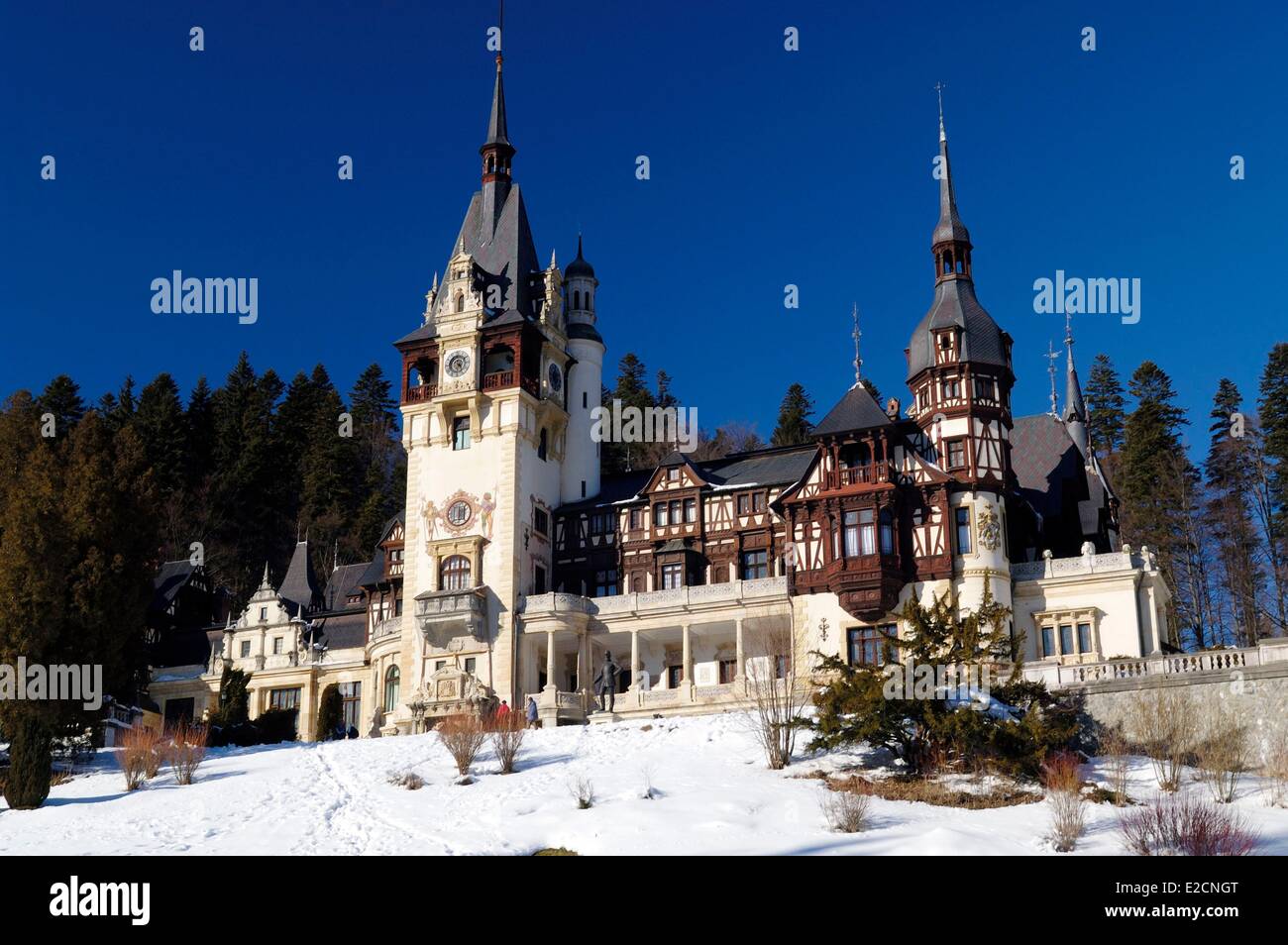 Romania Wallachia Sinaia Peles Castle former royal residence built ...