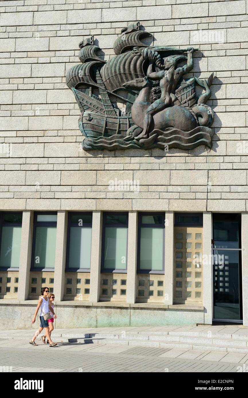 France Morbihan Lorient downtown the City Hall Stock Photo - Alamy
