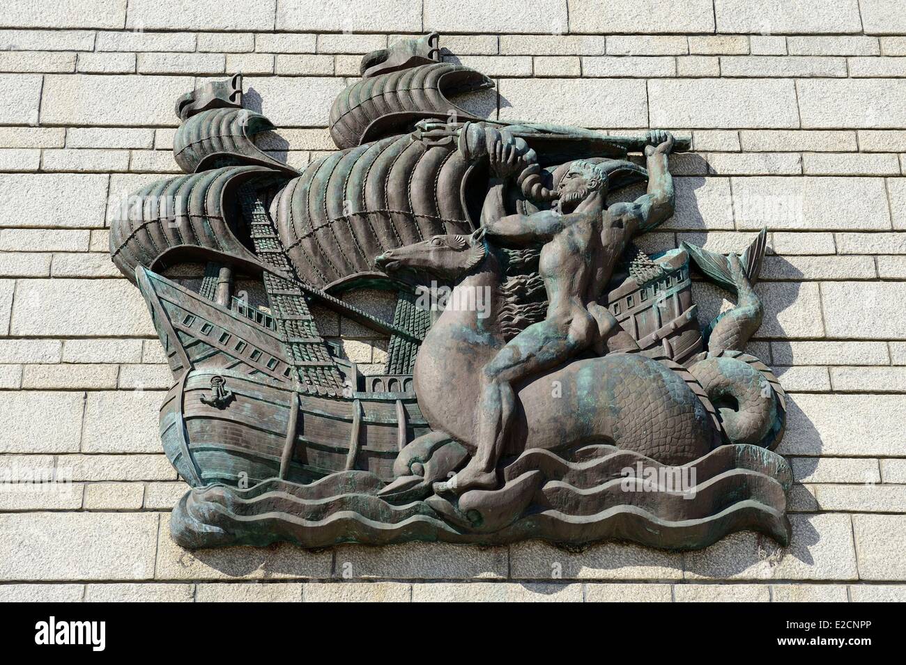 France Morbihan Lorient downtown the City Hall Stock Photo - Alamy