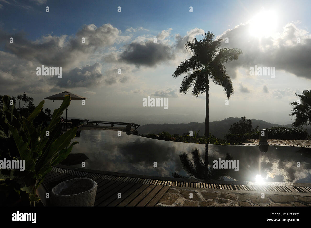 The infinity swimming pool at the Strawberry Hill Hotel Resort in the ...