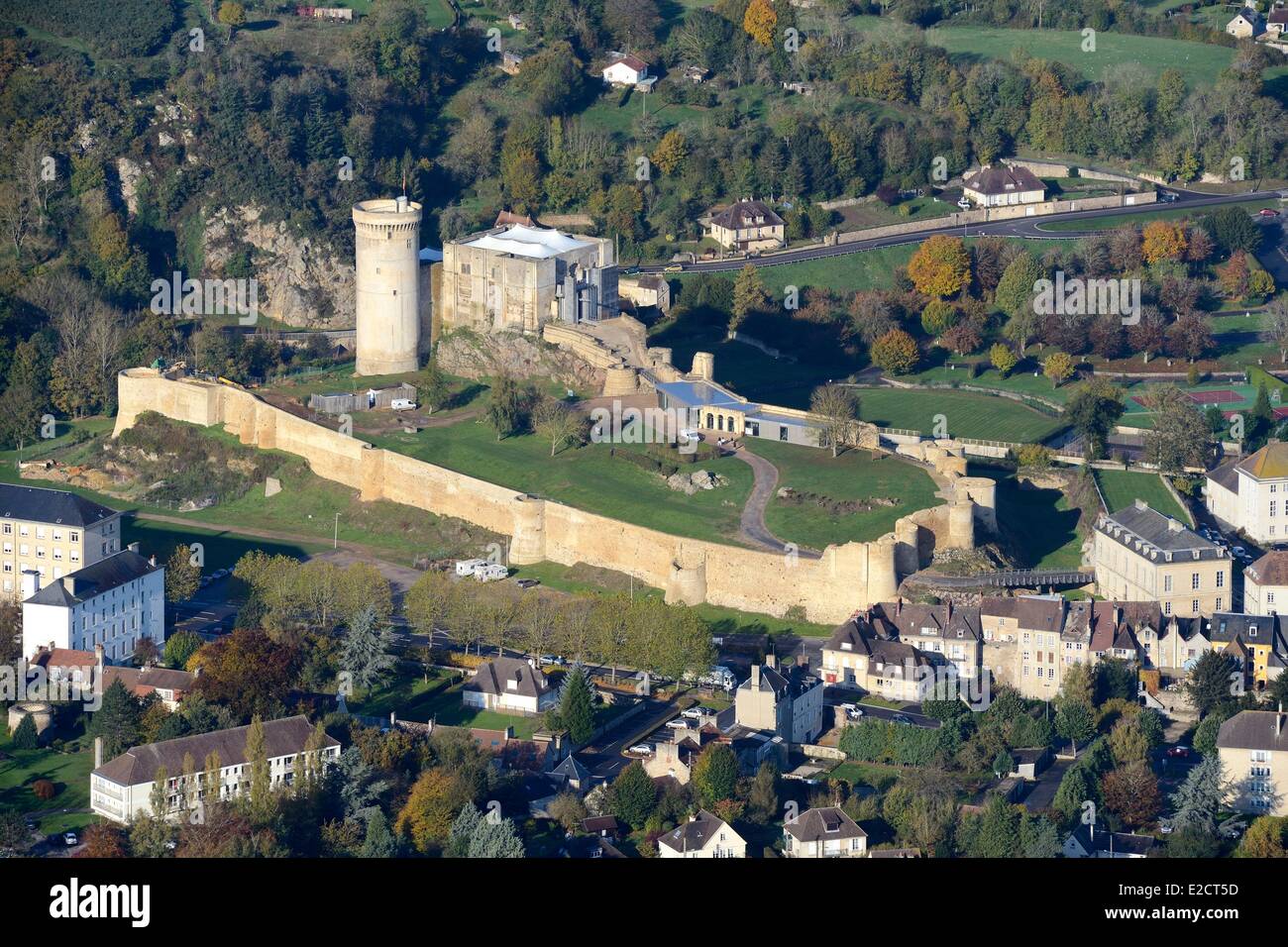 Falaise Castle France Europe Stock Photos & Falaise Castle France ...