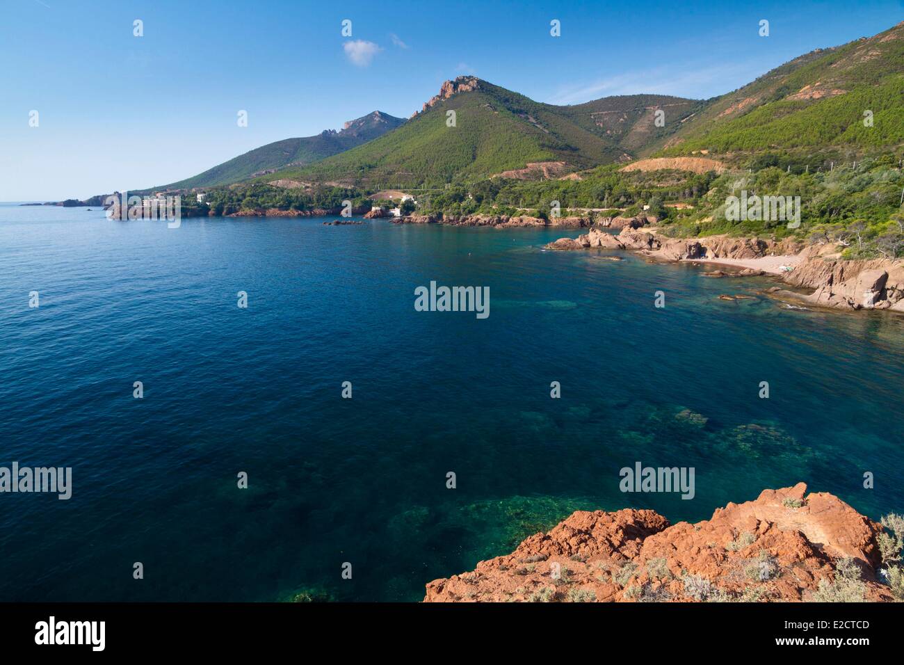 France Var Esterel Corniche Le Trayas Stock Photo - Alamy