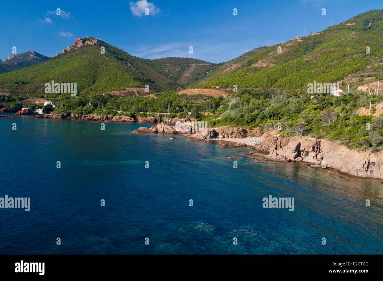 France Var Esterel Corniche Le Trayas Stock Photo - Alamy