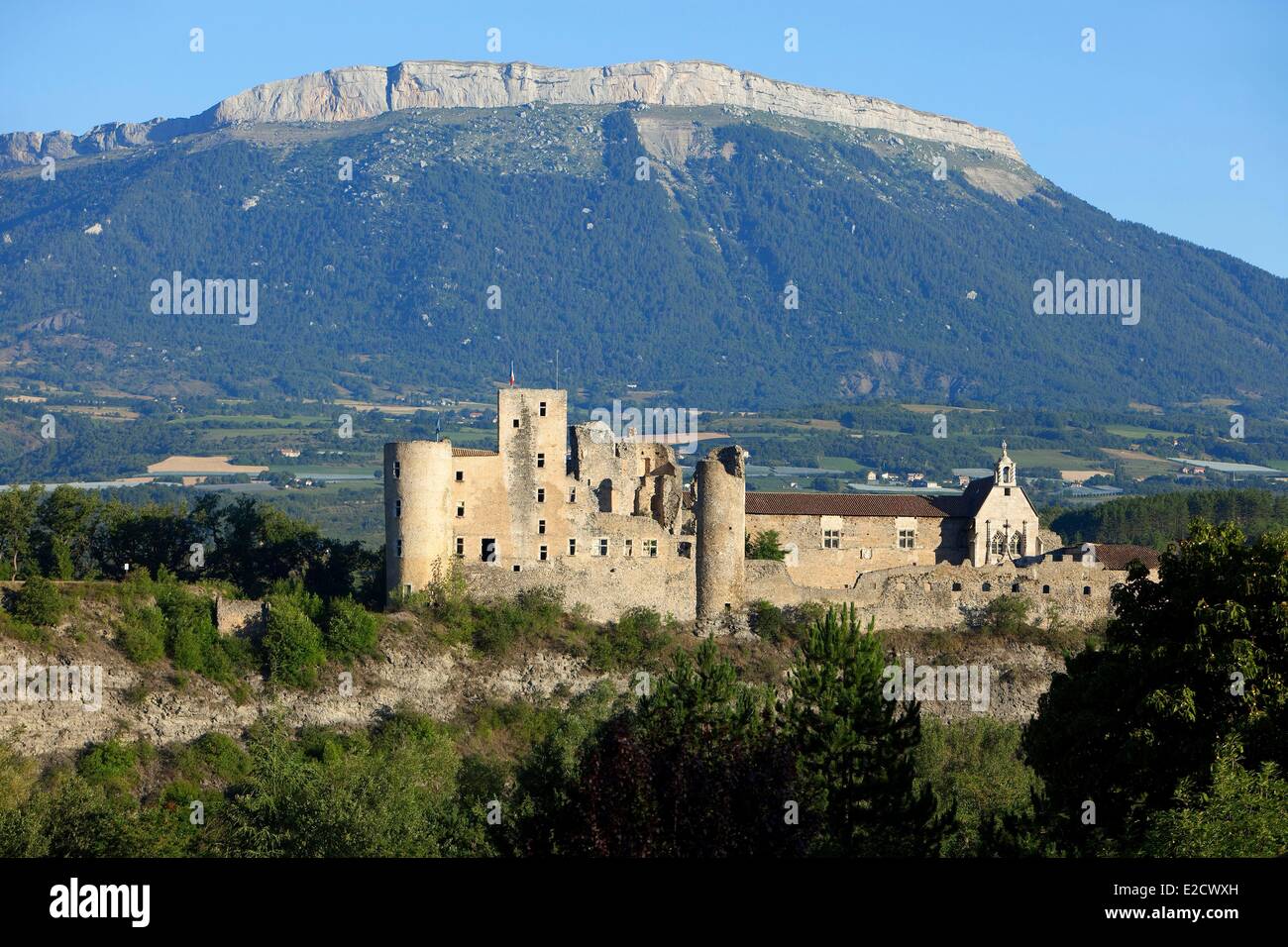France Hautes Alpes Tallard Castle (XIV and XVI) and St. Gregory church ...