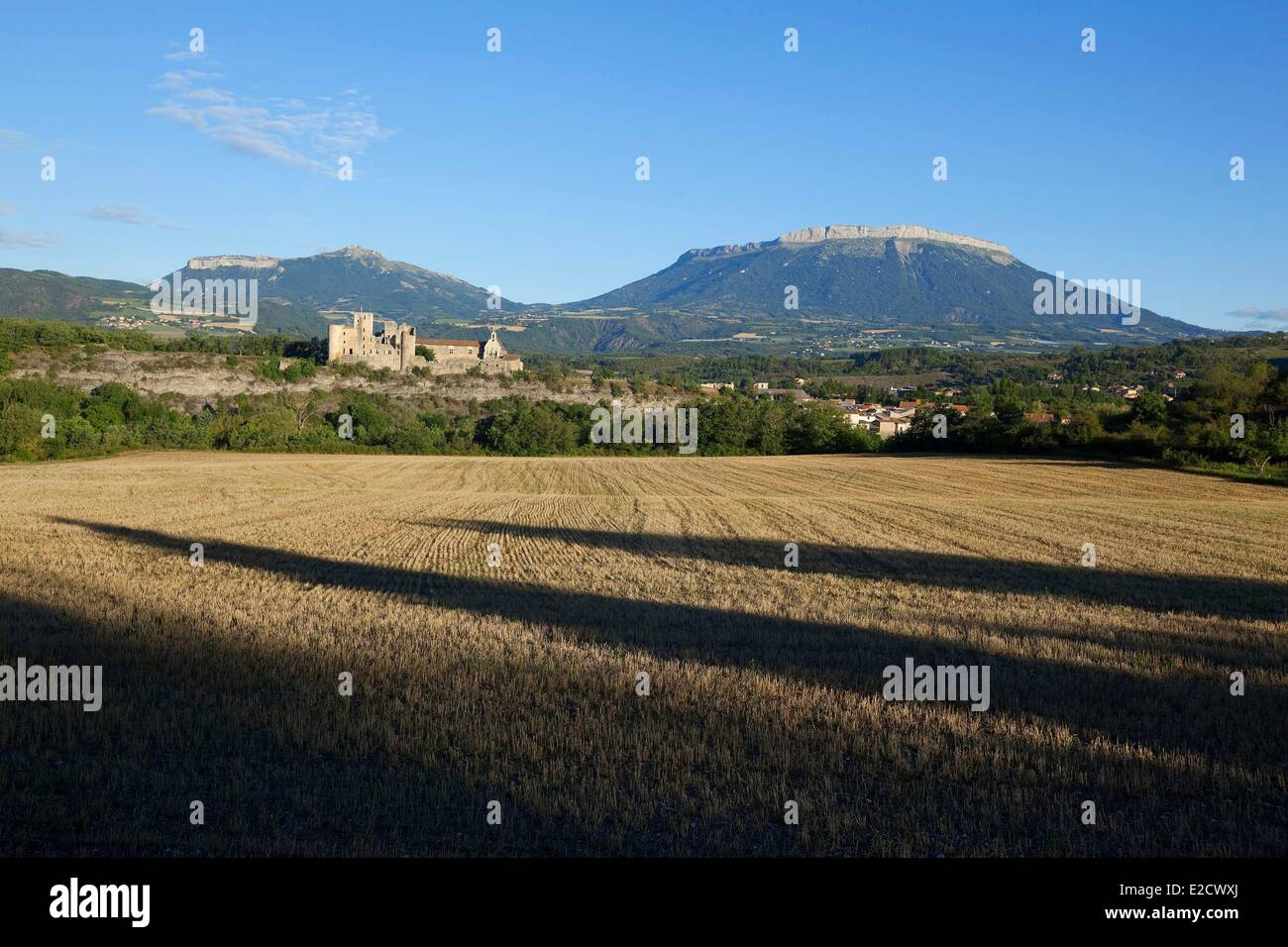 France Hautes Alpes Tallard Castle (XIV and XVI) and St. Gregory church ...