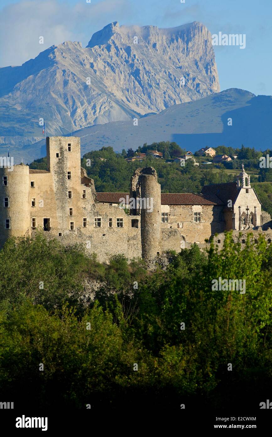 France Hautes Alpes Tallard Castle (XIV and XVI) and St. Gregory church ...