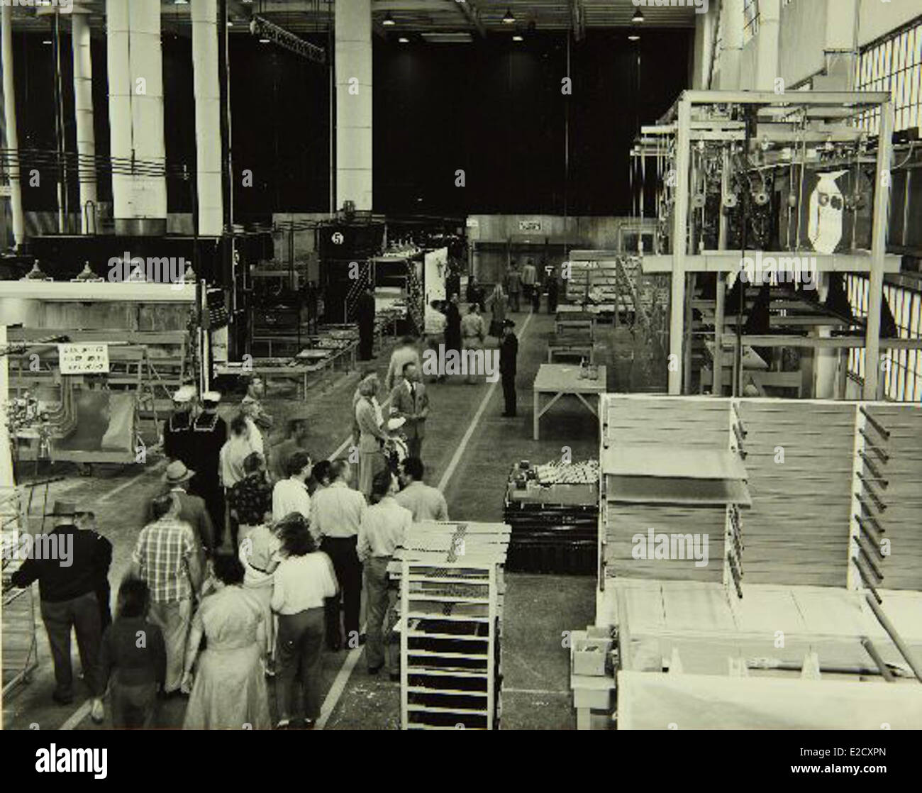 This photograph showcases the Convair/General Dynamics plant in action ...