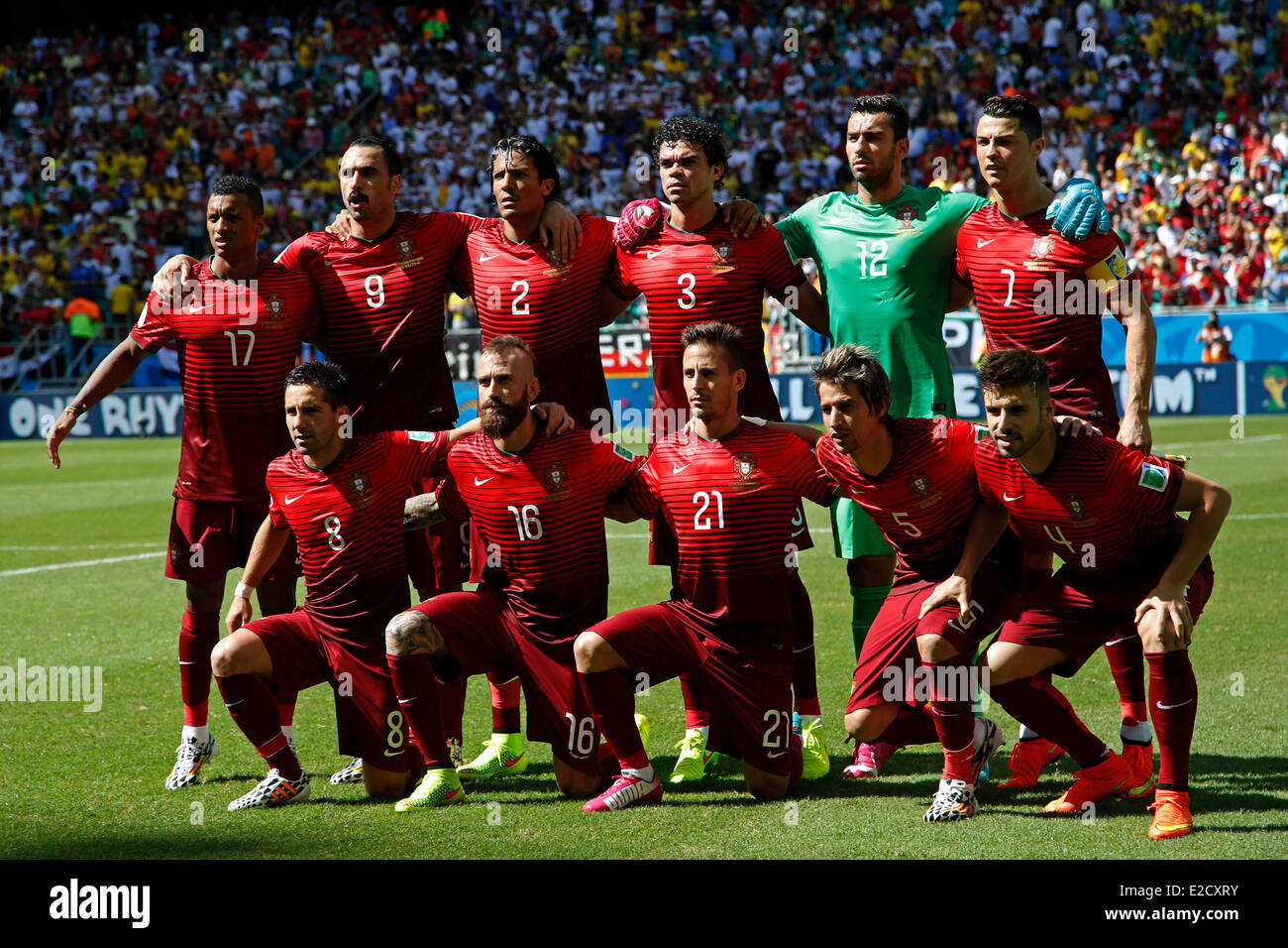 Arena Fonte Nova, Salvador, Brazil. 16th June, 2014. Portugal team ...