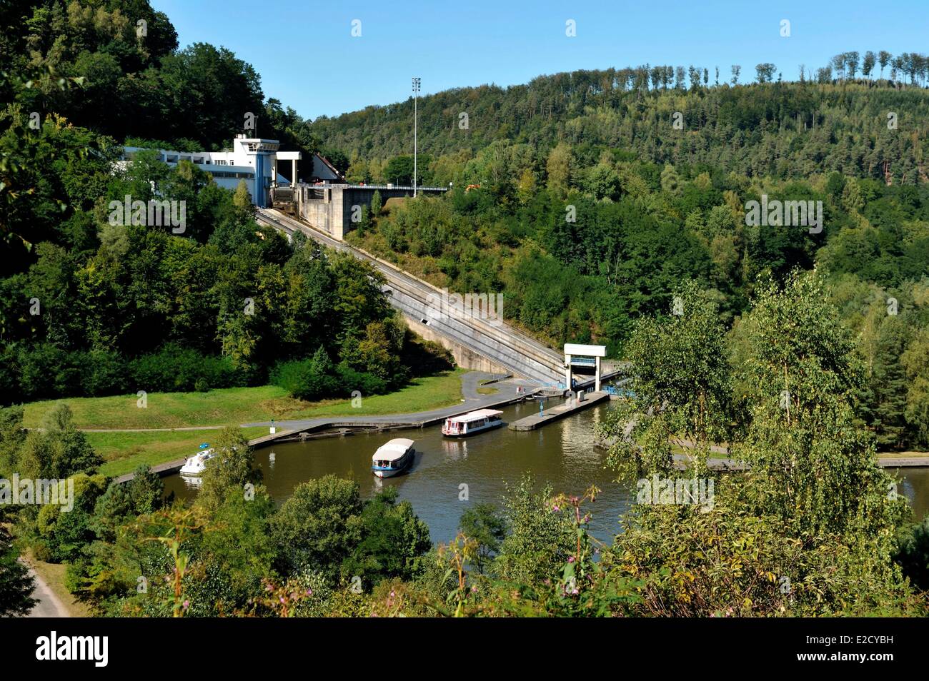 France Moselle Artzwiller Plan incline (Ship lift Stock Photo - Alamy