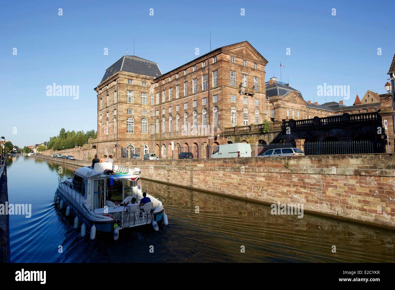 France Bas Rhin Saverne the Rohan castle and the channel from the Marne ...