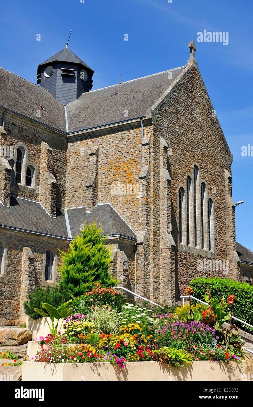 France Morbihan Muzillac Church of St. Therese of the Child Jesus Stock ...