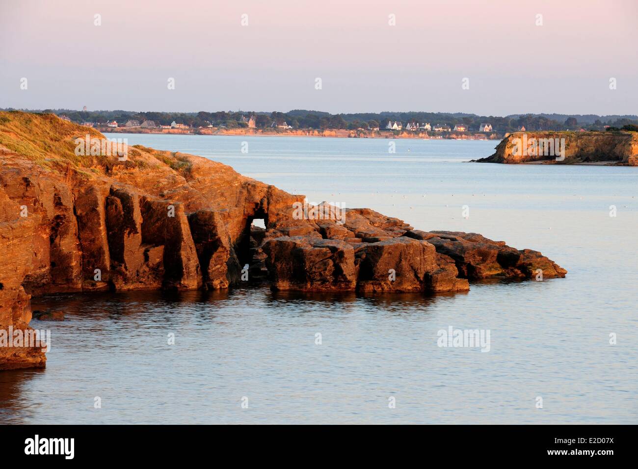 France Morbihan Penestin sur Mer the Golden cliffs a geological ...