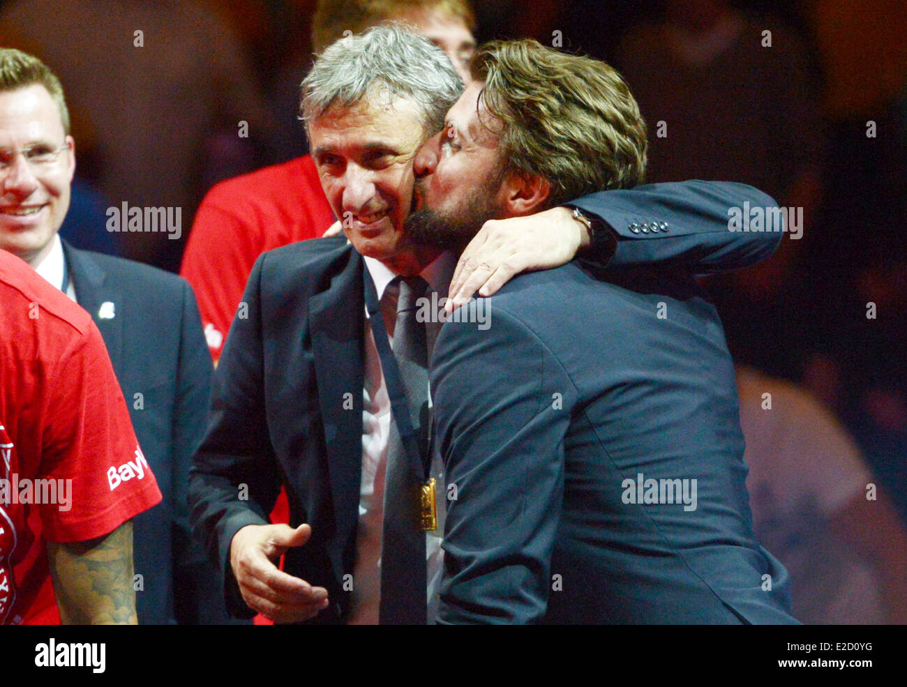 Berlin, Germany. 18th June, 2014. Bayern Munich's Marko Pesic (R ...