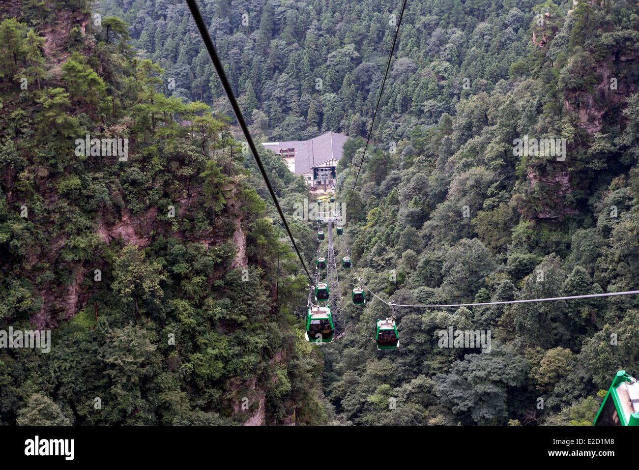 Wulingyuan national park cable hi-res stock photography and images - Alamy