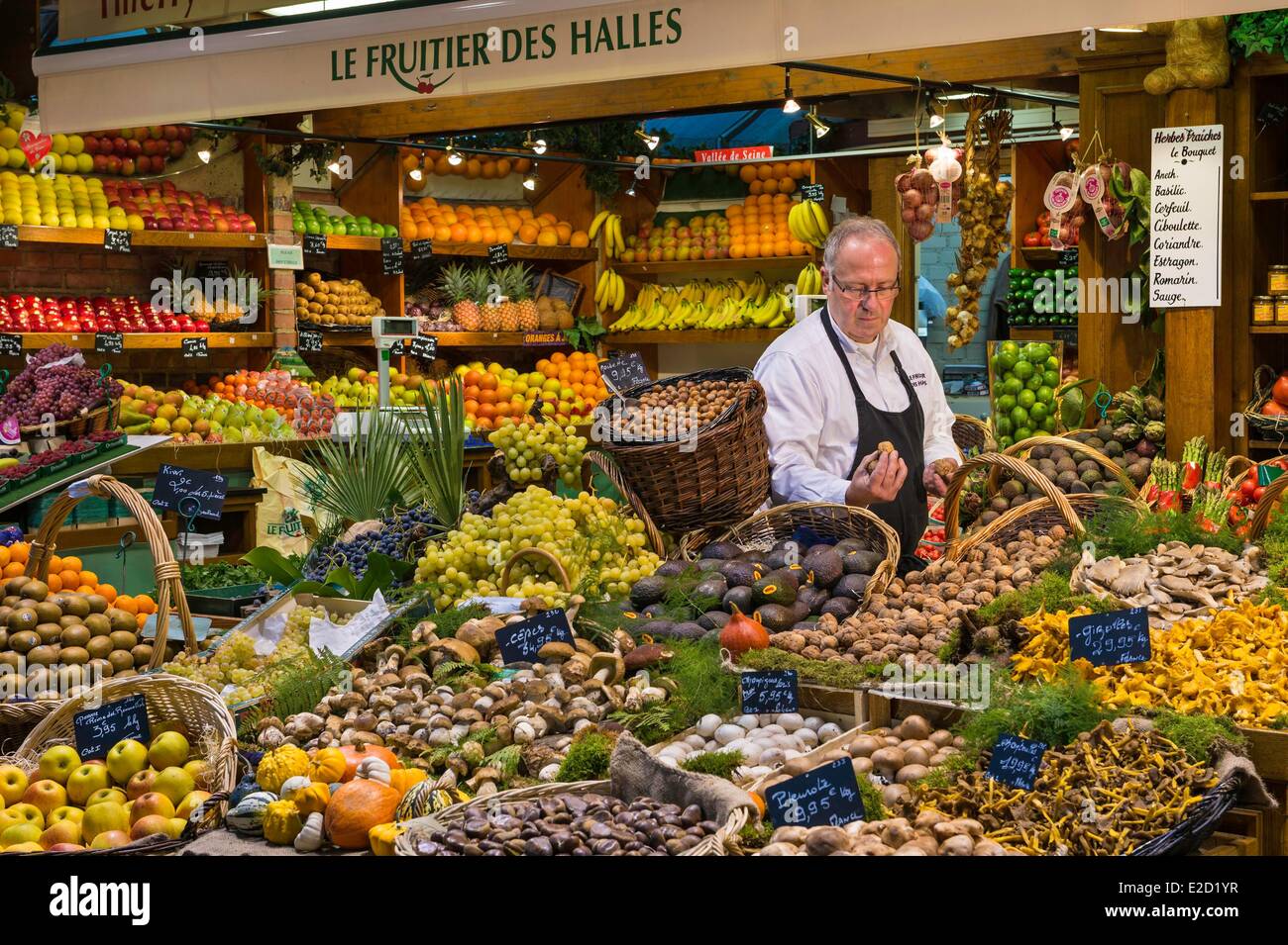 France Seine Maritime Rouen Old market square Market garden producer ...