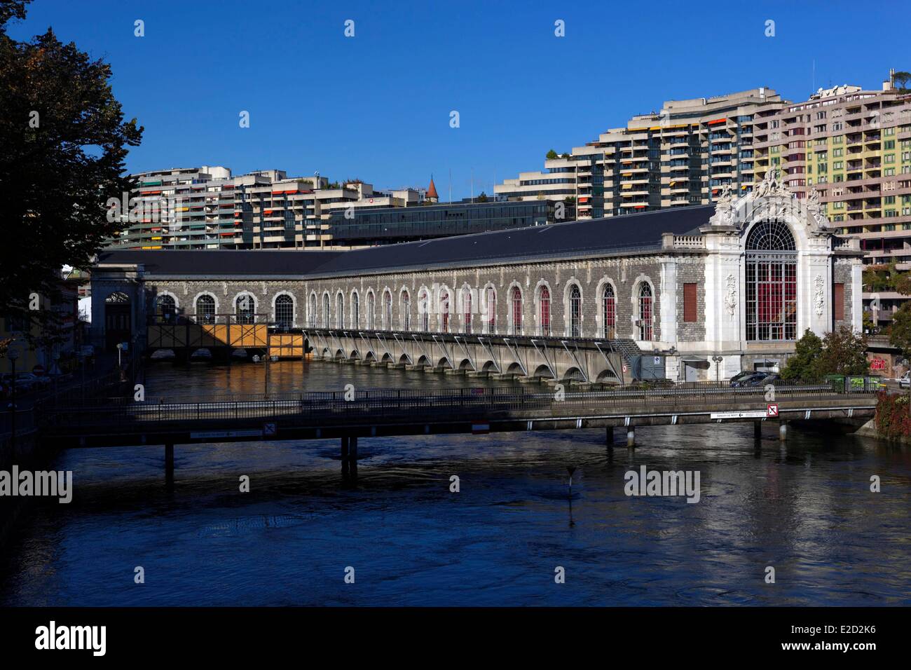 Switzerland Geneva Building Kraftwerke former hydroelectric plant ...