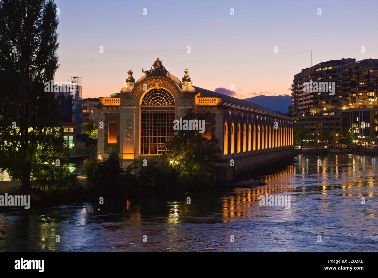 Switzerland Geneva Building Kraftwerke former hydroelectric plant ...