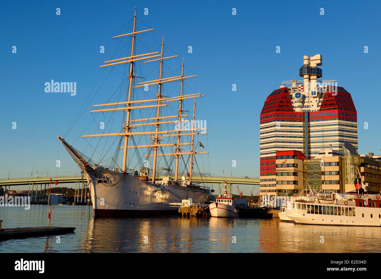 Sweden Vastra Gotaland Goteborg (Gothenburg) the skyscraper Gotheborgs ...