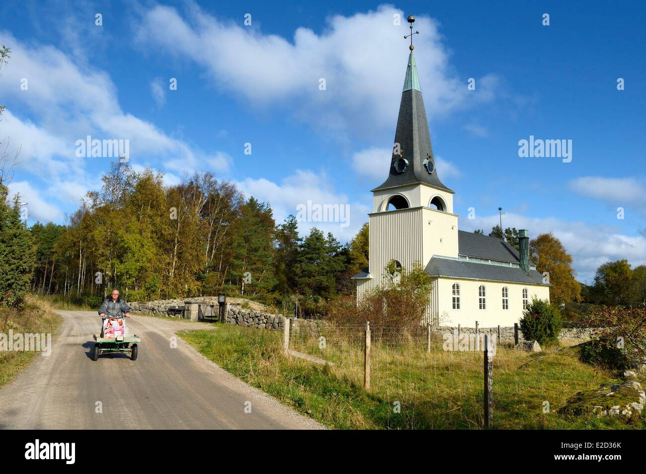 Sweden Vastra Gotaland Koster Islands Sydkoster church Stock Photo - Alamy