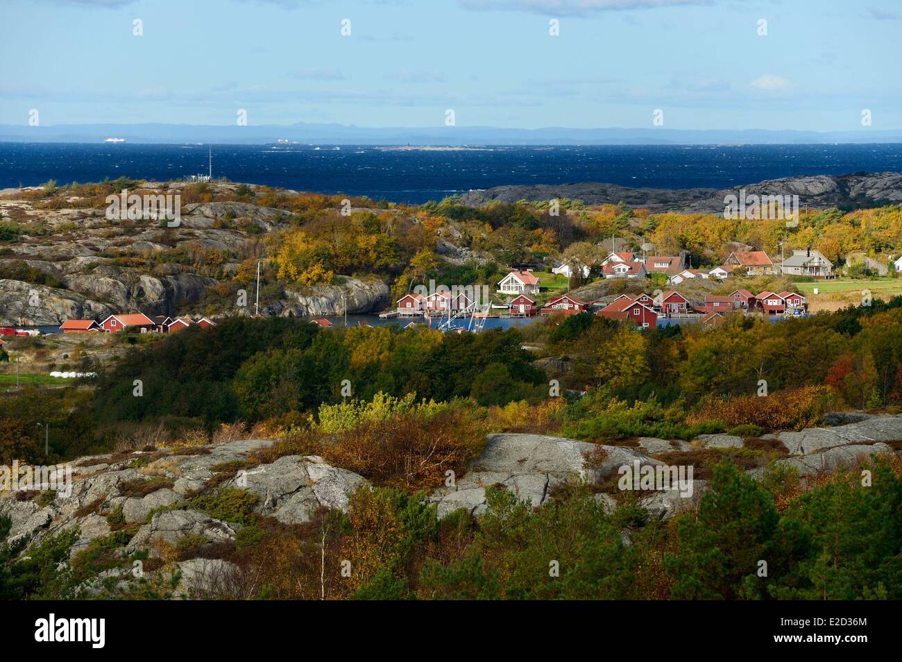 Sweden Vastra Gotaland Koster Islands Koster Sound between the north ...