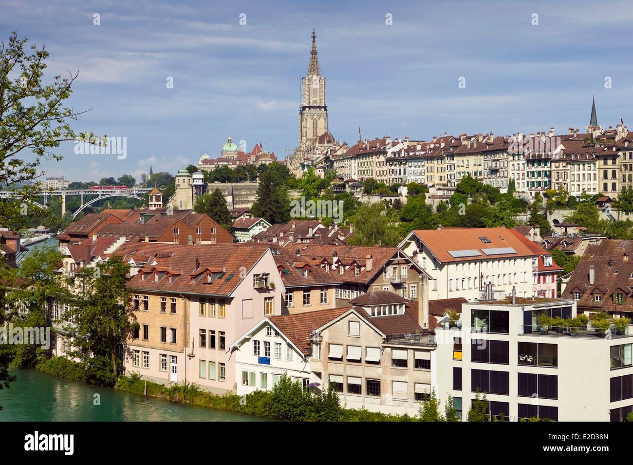 Switzerland canton of Berne Berne general view of the old town listed ...