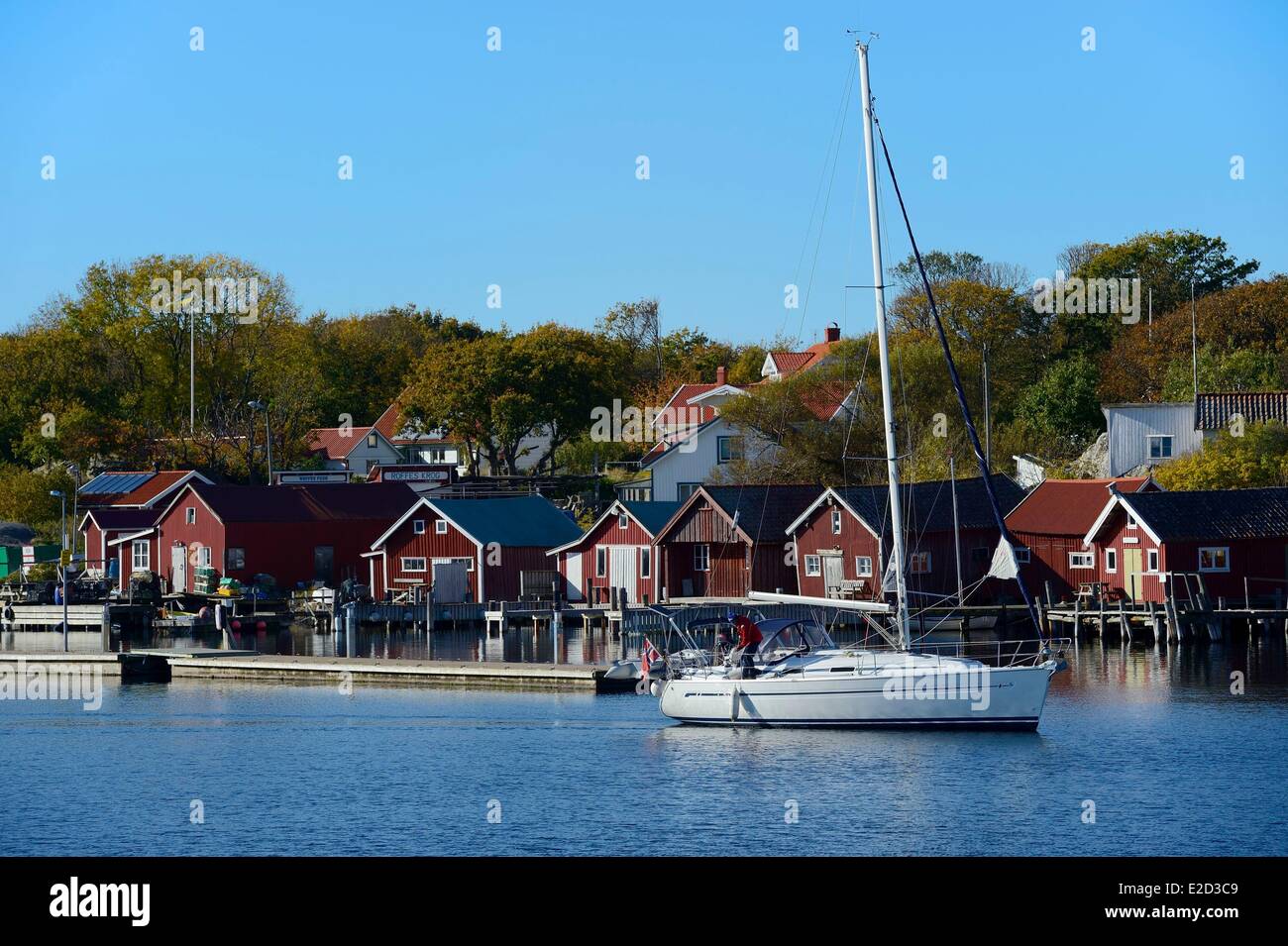 Sweden Vastra Gotaland Koster Islands the Koster sound at Vastra ...