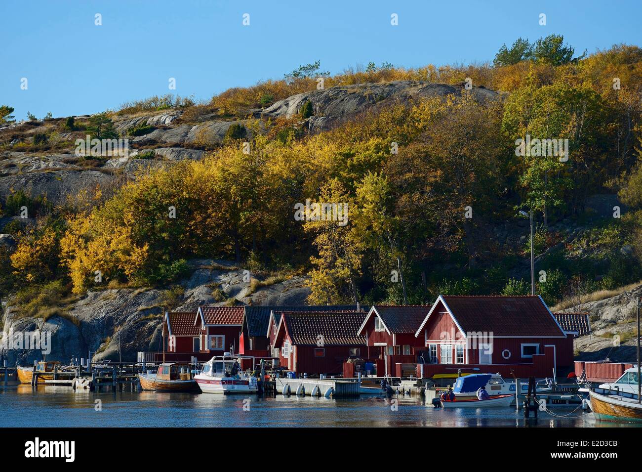 Sweden Vastra Gotaland Koster Islands the Koster sound at Vastra ...